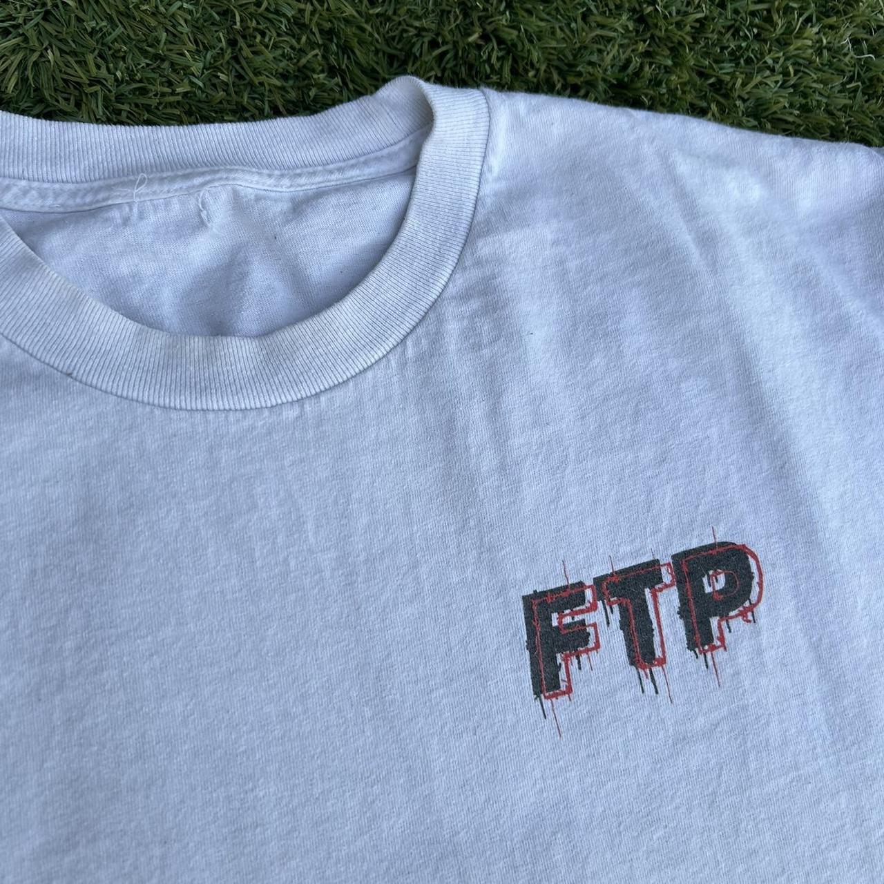 Vintage Y2k Grunge 2000’s FTP Streetwear Tee -... - Depop