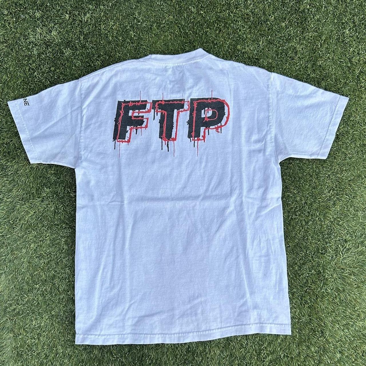 Vintage Y2k Grunge 2000’s FTP Streetwear Tee -... - Depop