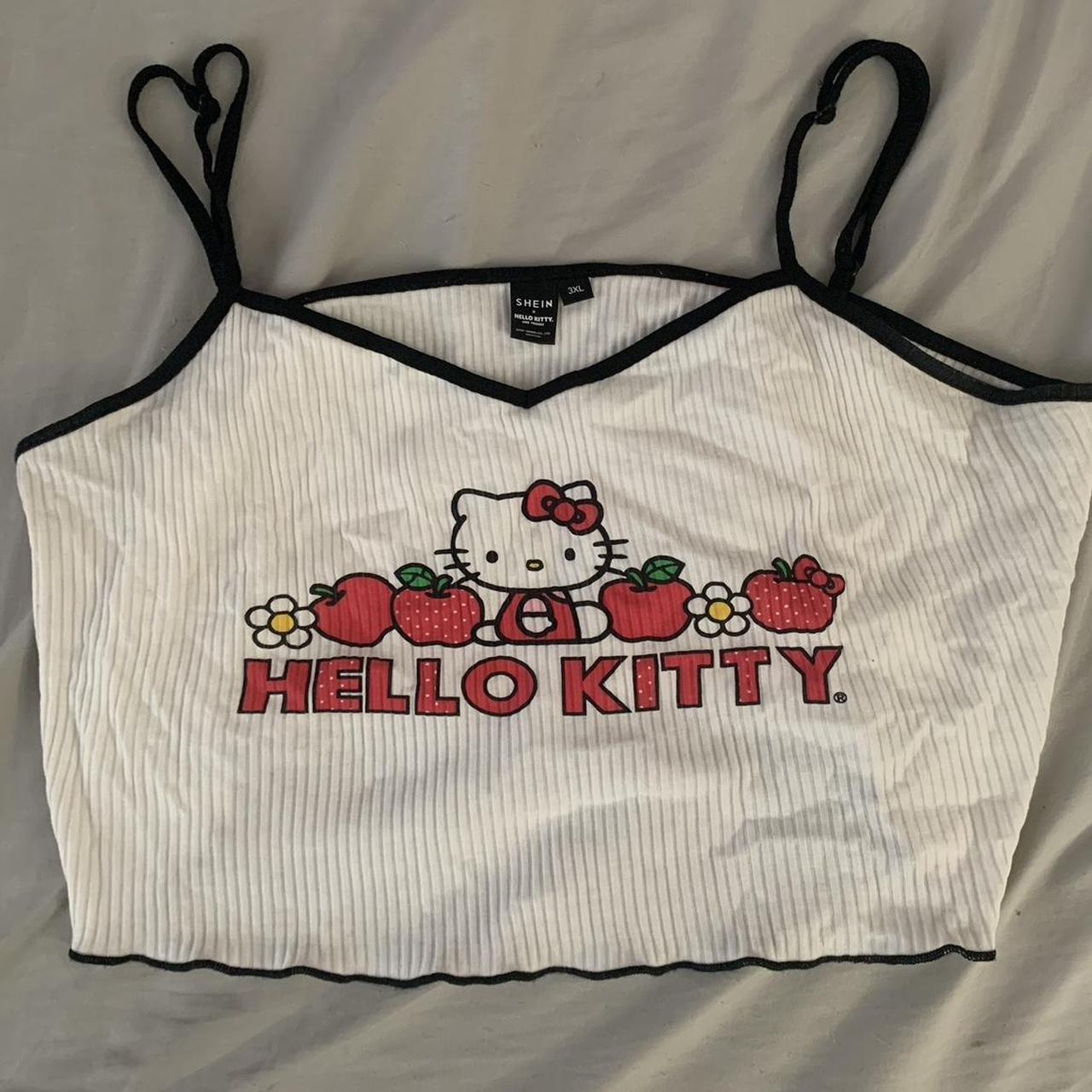 Hello Kitty crop top Barely worn, in very good... - Depop