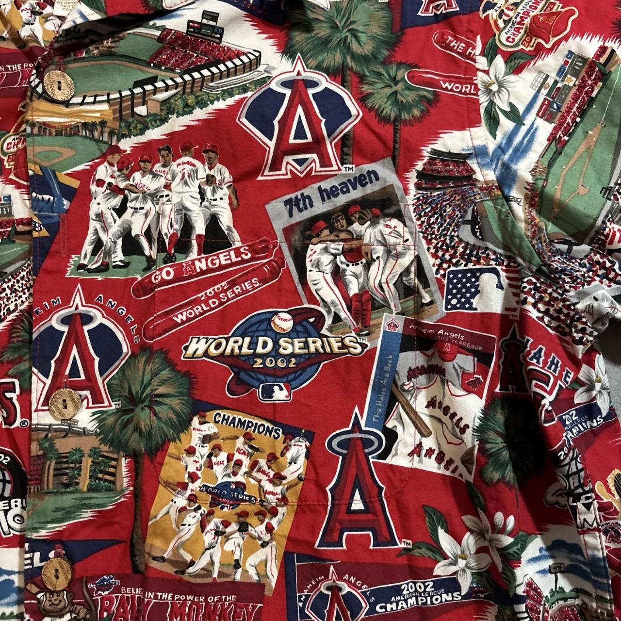 REYN SPOONER LOS ANGELES ANGELS MLB Hawaiian Shirt... | Depop