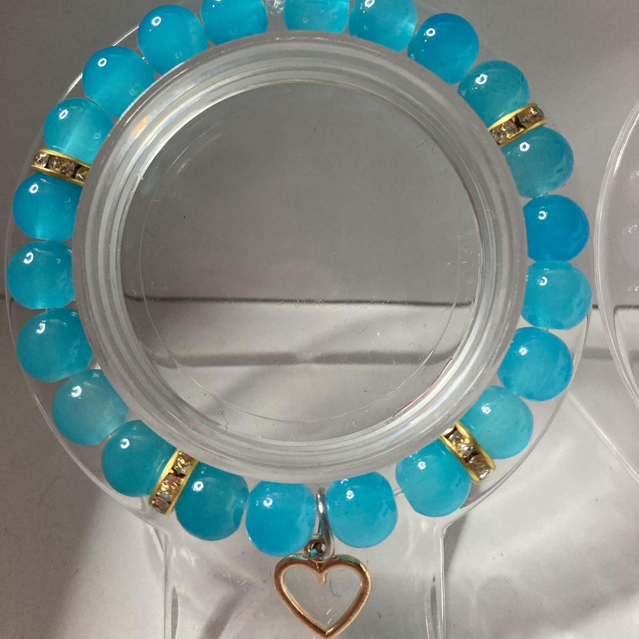 Now available handmade simple matching blue and... - Depop