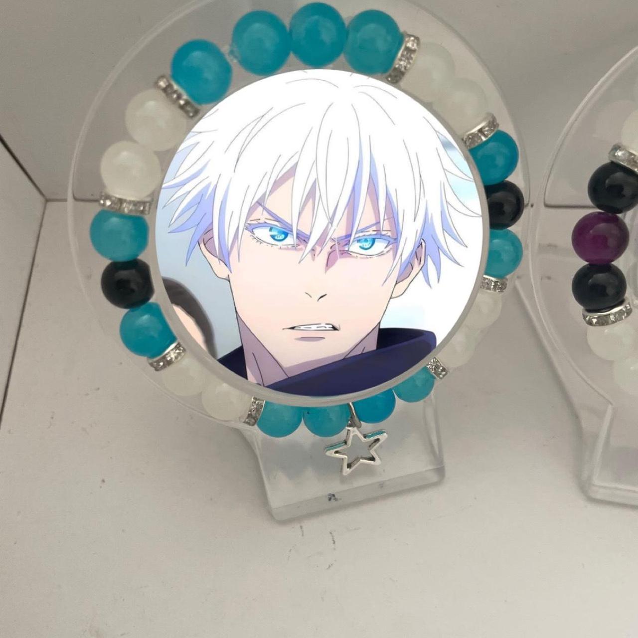 Handmade matching Gojo and Geto bracelets are now... - Depop