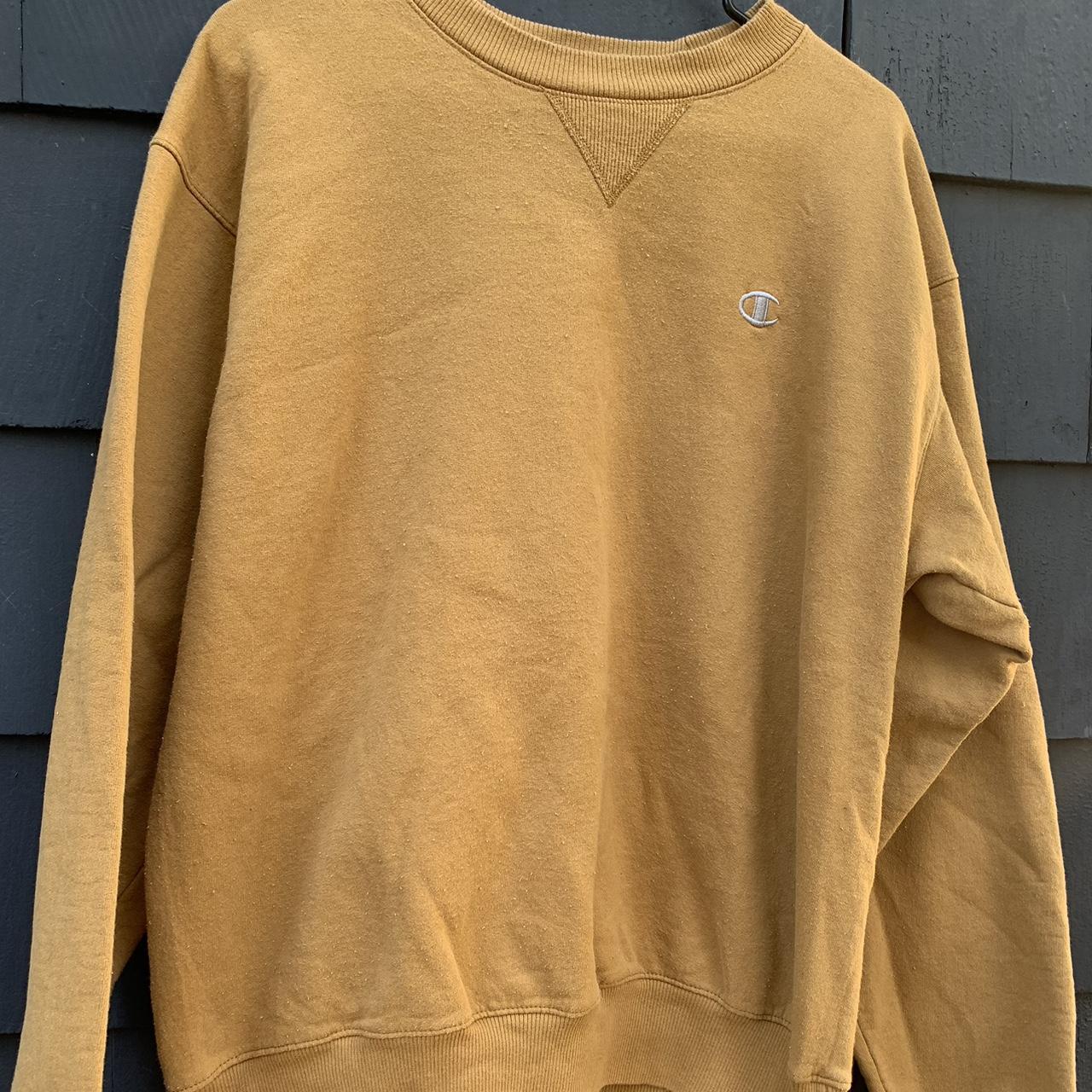 Modern Champion Tan Crewneck Size M GREAT... - Depop