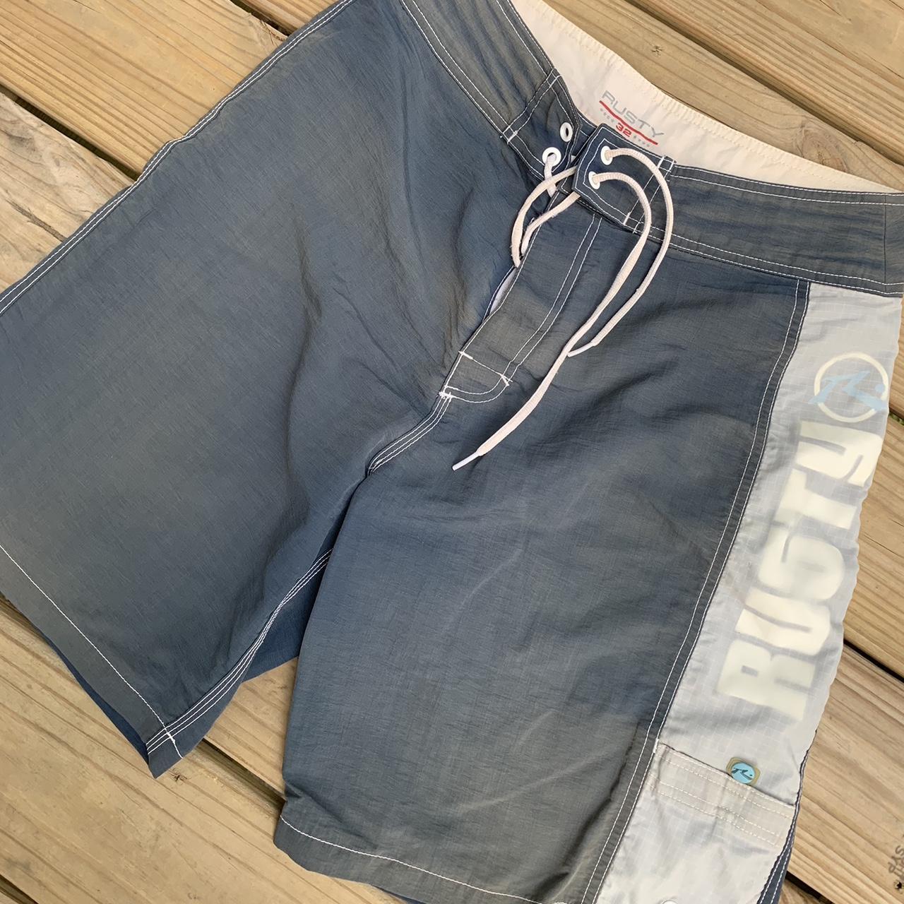 Y2K Rusty Swimming Trunks Size 32 GREAT... - Depop
