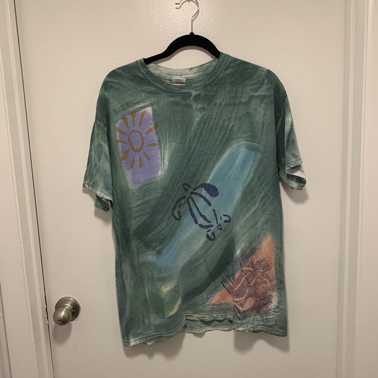 Modern Custom Tye Dye T-shirt Size L GREAT... - Depop