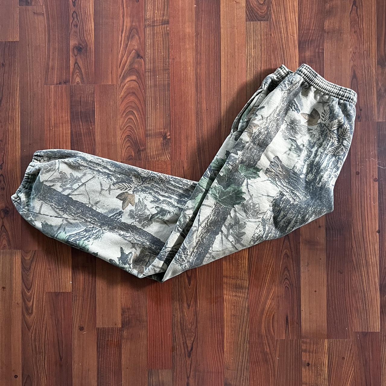 Realtree Men's Brown and Khaki Joggers-tracksuits | Depop