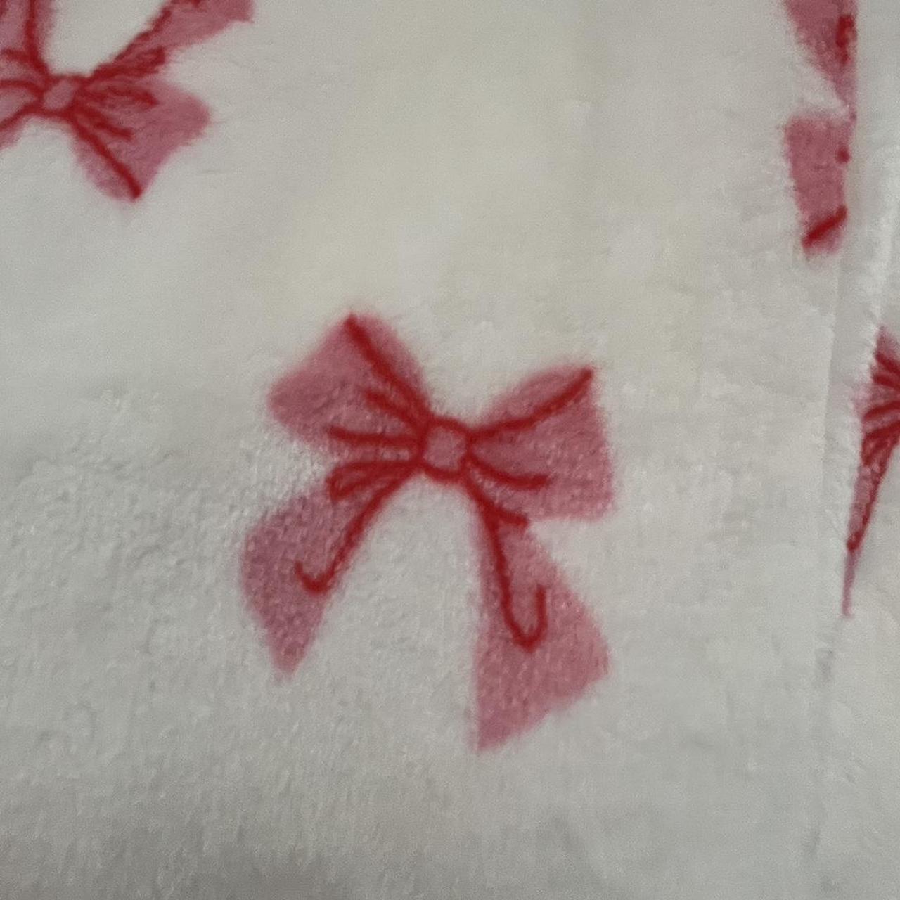 Fluffy pink bow pjs size large | Depop