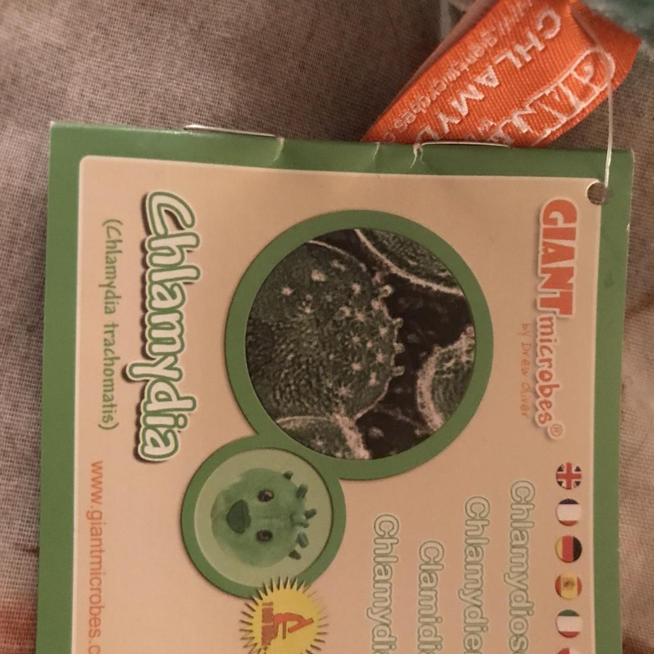 Chlamydia plushie Soft and cute kawaii Tag with a... - Depop