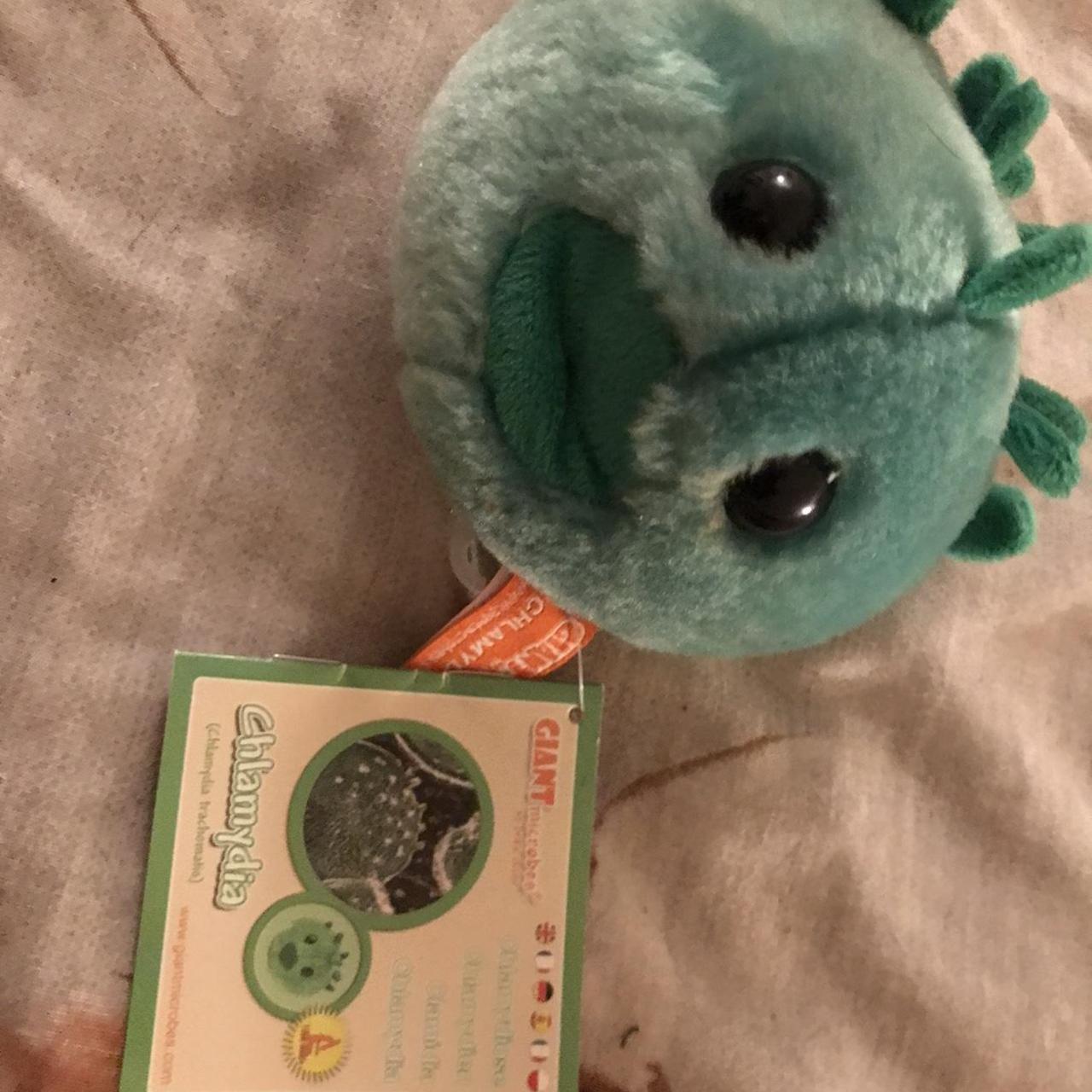 Chlamydia plushie Soft and cute kawaii Tag with a... - Depop