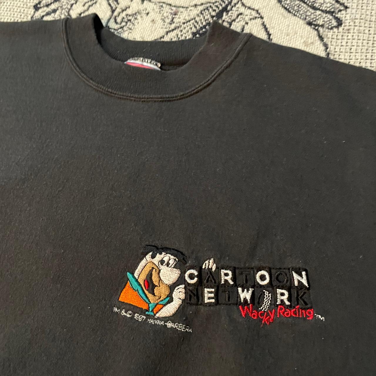 Vintage 90s cartoon network wacky racing black... | Depop