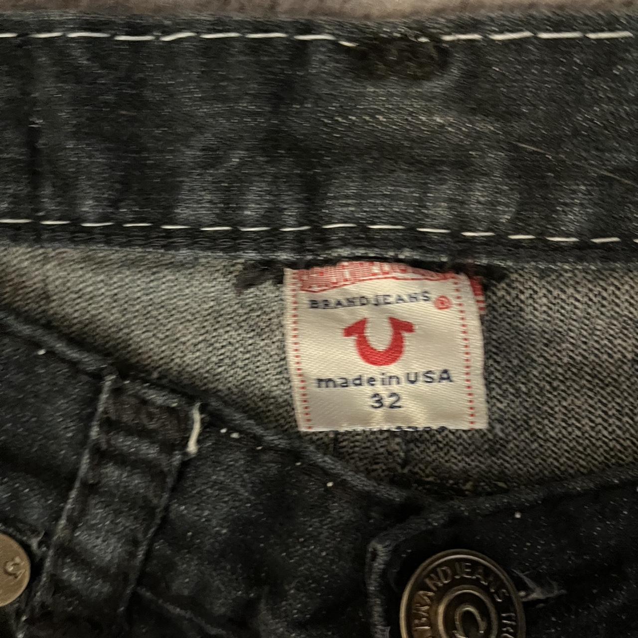 Black true religion jeans #truereligion #trueys... - Depop