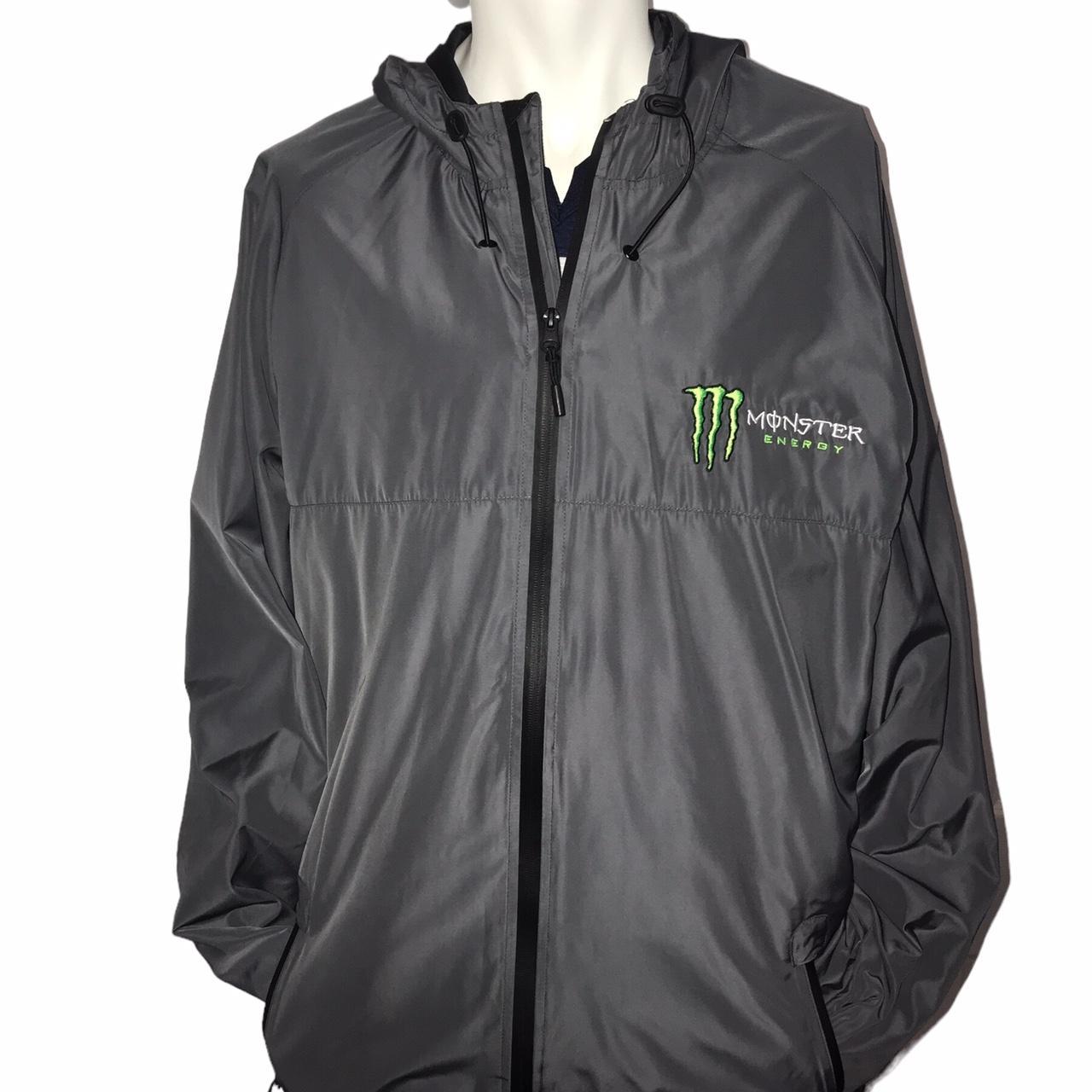 MONSTER ENERGY Full-Zip Hoodie Windbreaker Official... - Depop