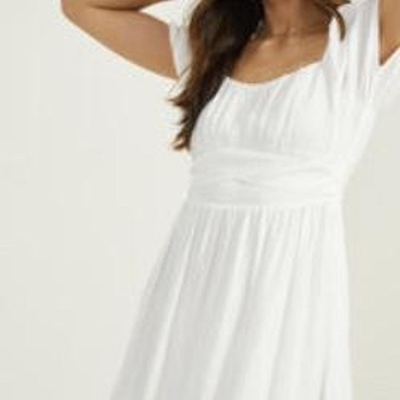 Worn once White Altar’d state dress Amazing condition - Depop