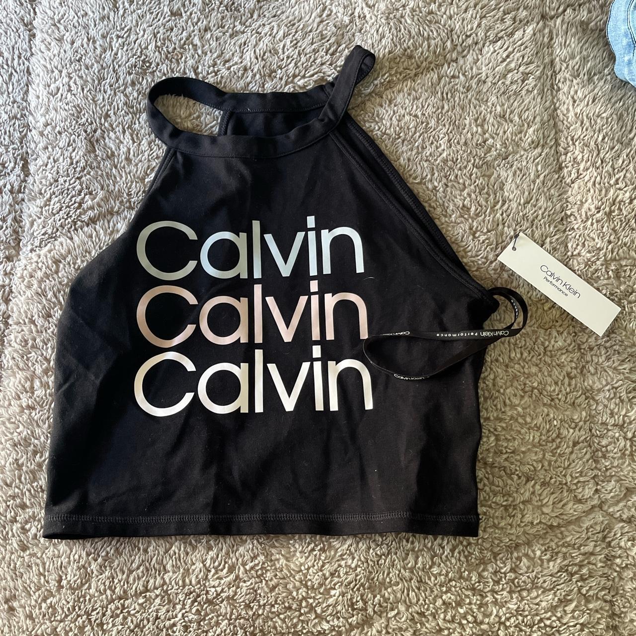 Calvin Klein workout top size xs new with tags - Depop