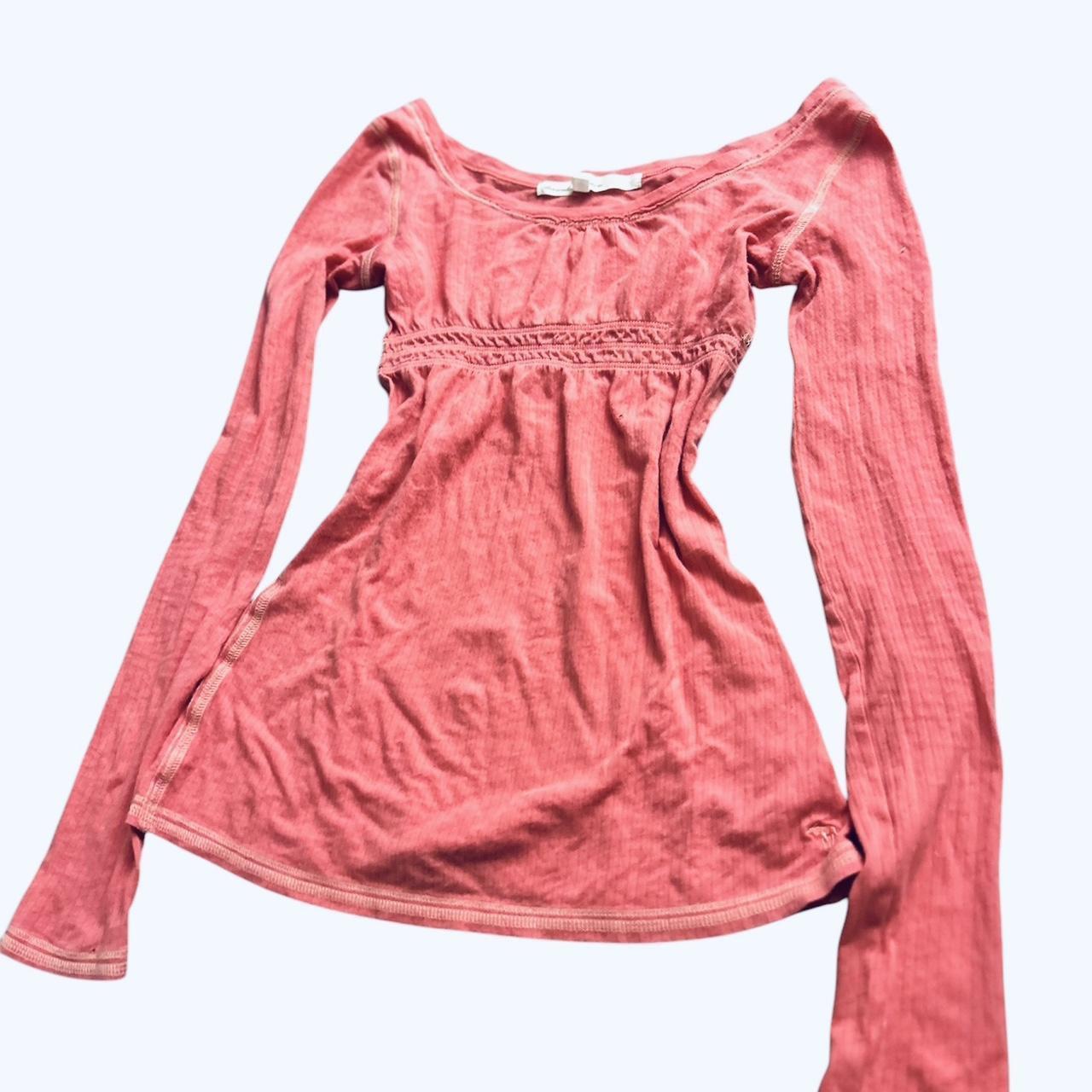 RARE vintage y2k Abercrombie & fitch pink babydoll... | Depop