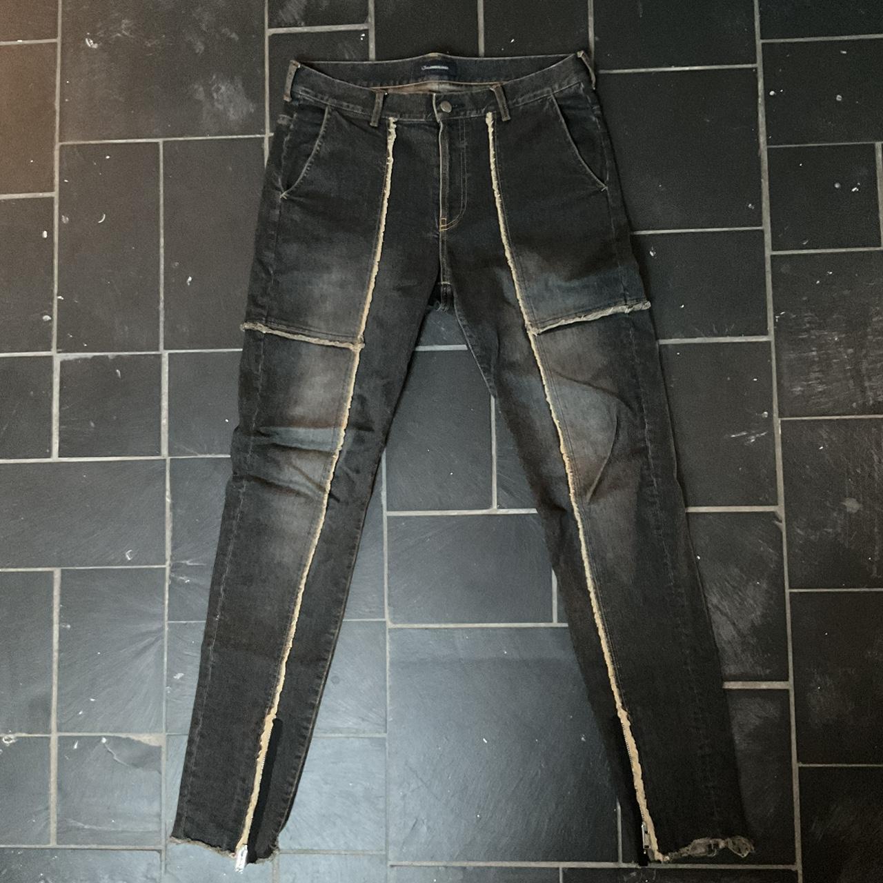 JOHN UNDERCOVER DENIM JEANS DARK BLUE WASH ANKLE... - Depop