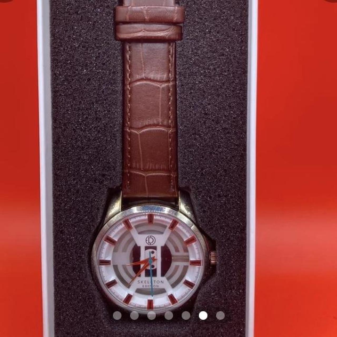 Deus Skeleton Edition Men’s Leather Watch Comes... - Depop