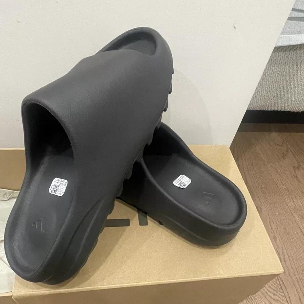 Yeezy slides onyx brand new size 10 Never... - Depop