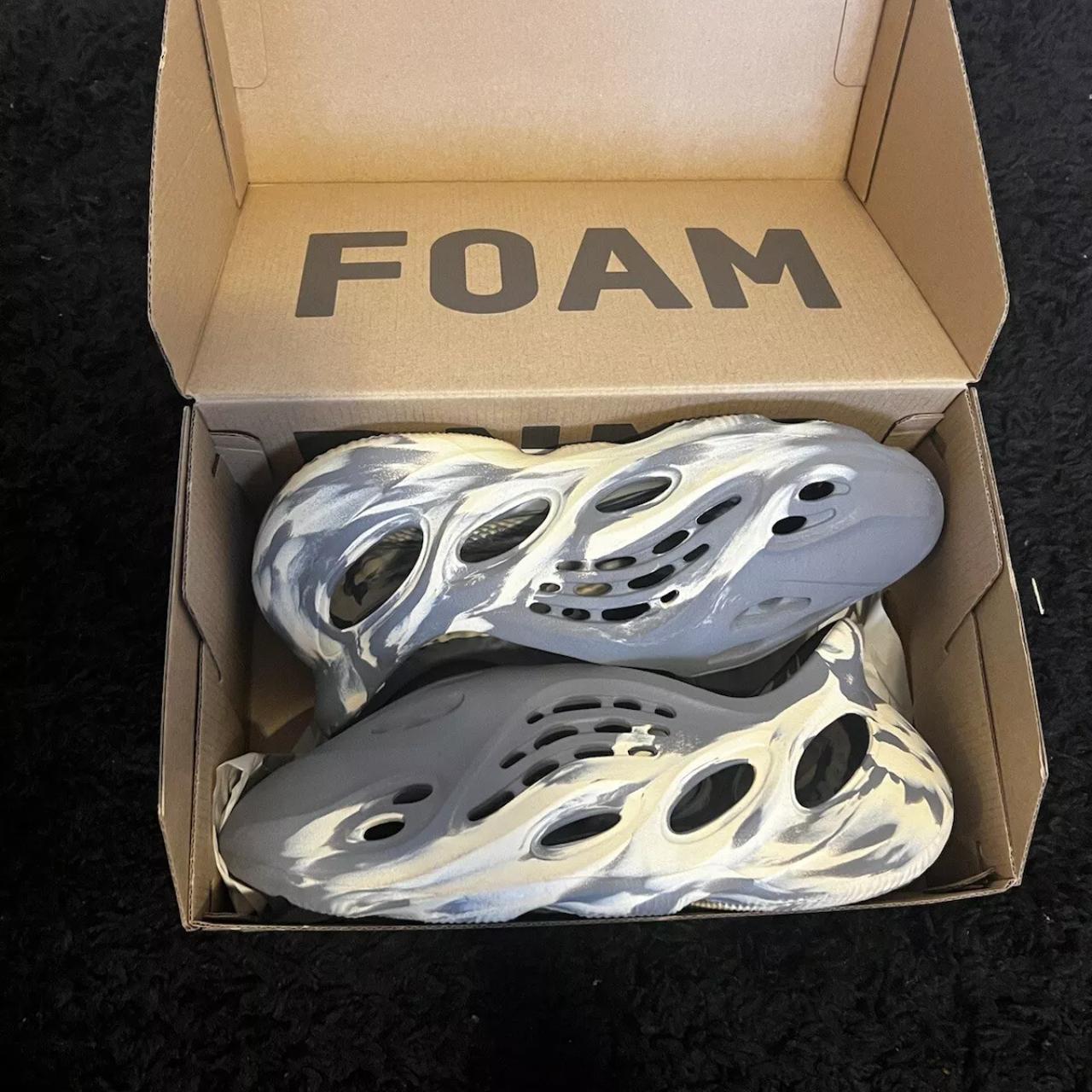 Yeezy foam runner MX Moon Grey Size 11 Never... - Depop