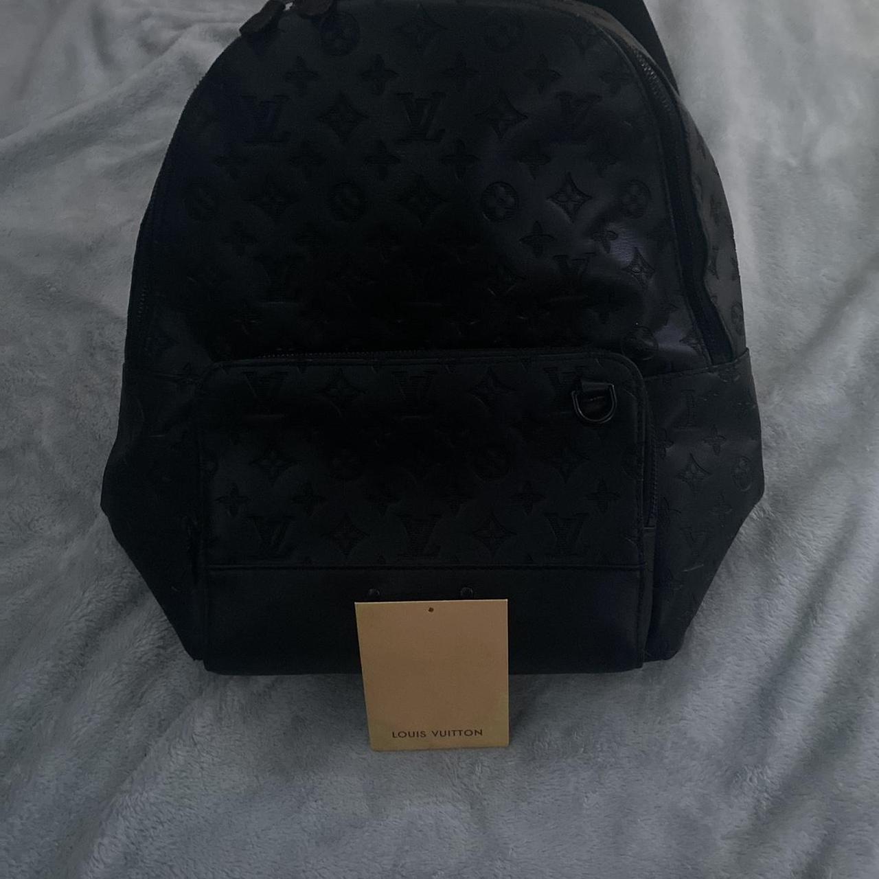 Louis Vuitton Backpack Black Medium Size Very... - Depop