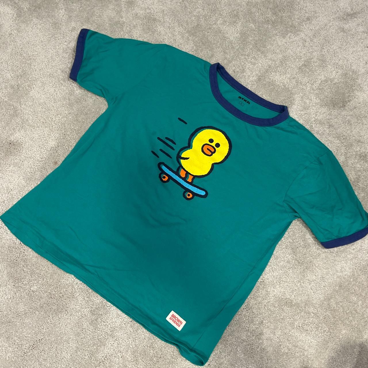 LINE FRIENDS RINGER T-SHIRT brand: STKR size:... - Depop