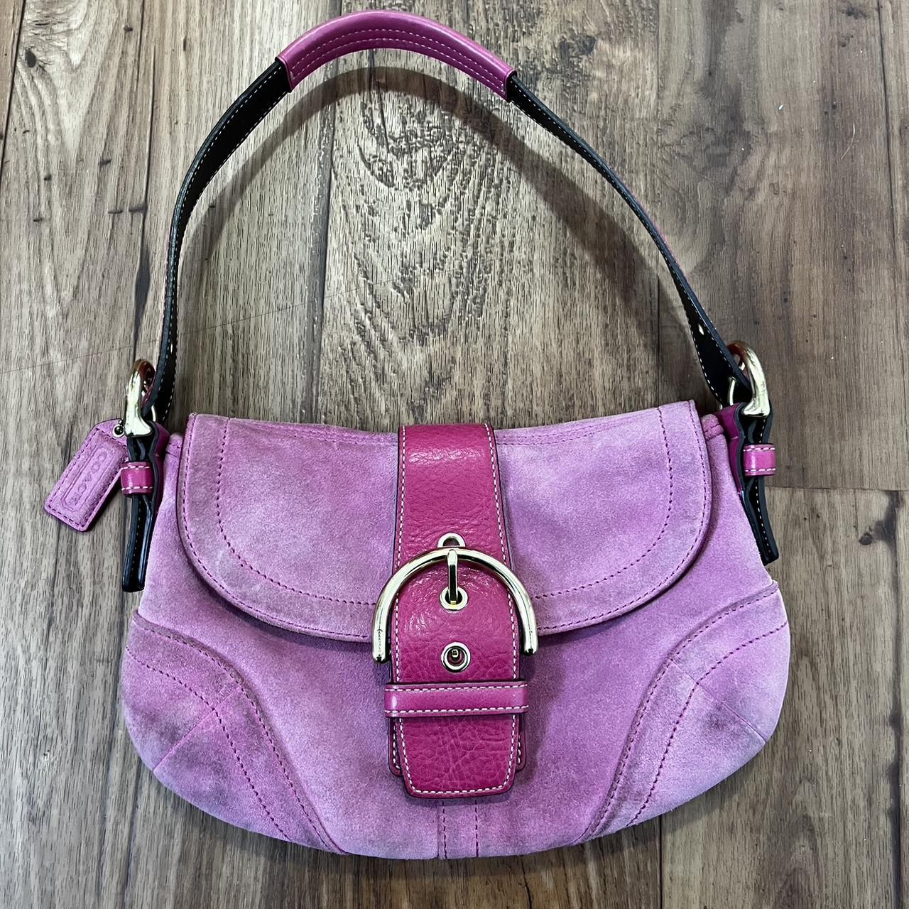 Vintage Pink coach purse Coach mini hobo shoulder... - Depop
