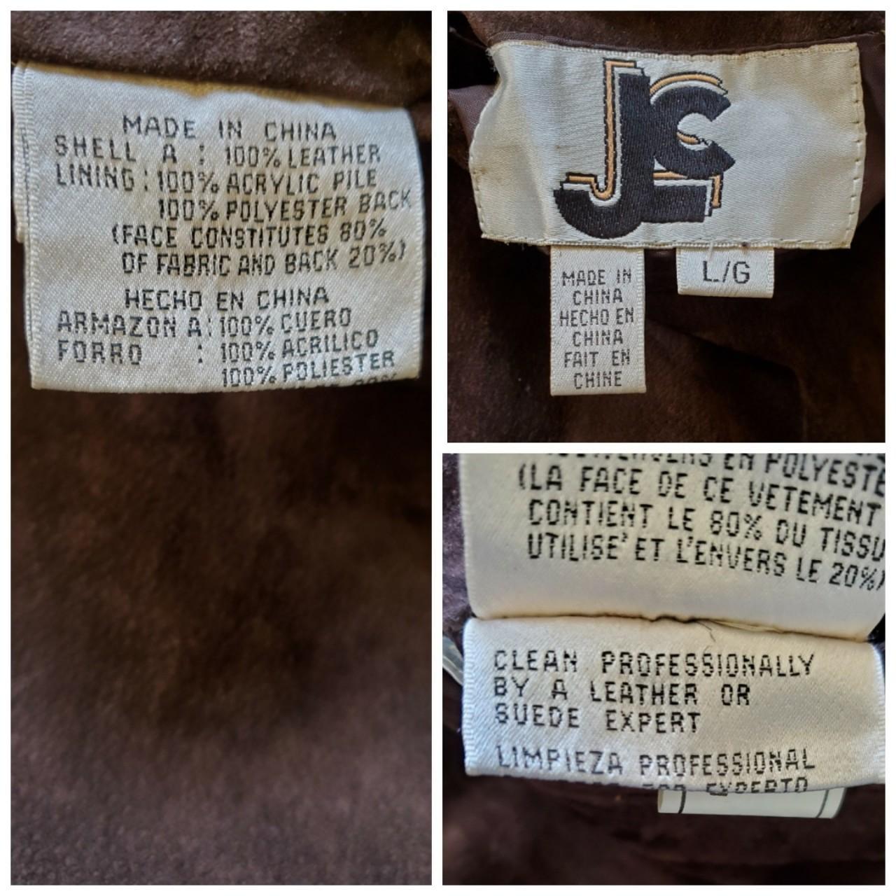 JLC Brown Suede Leather & Faux Fur Reversible Warm... - Depop