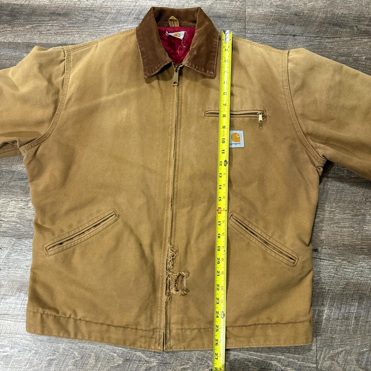 CRAZY RARE VINTAGE TAN Carhartt J97 PTL Detroit... - Depop