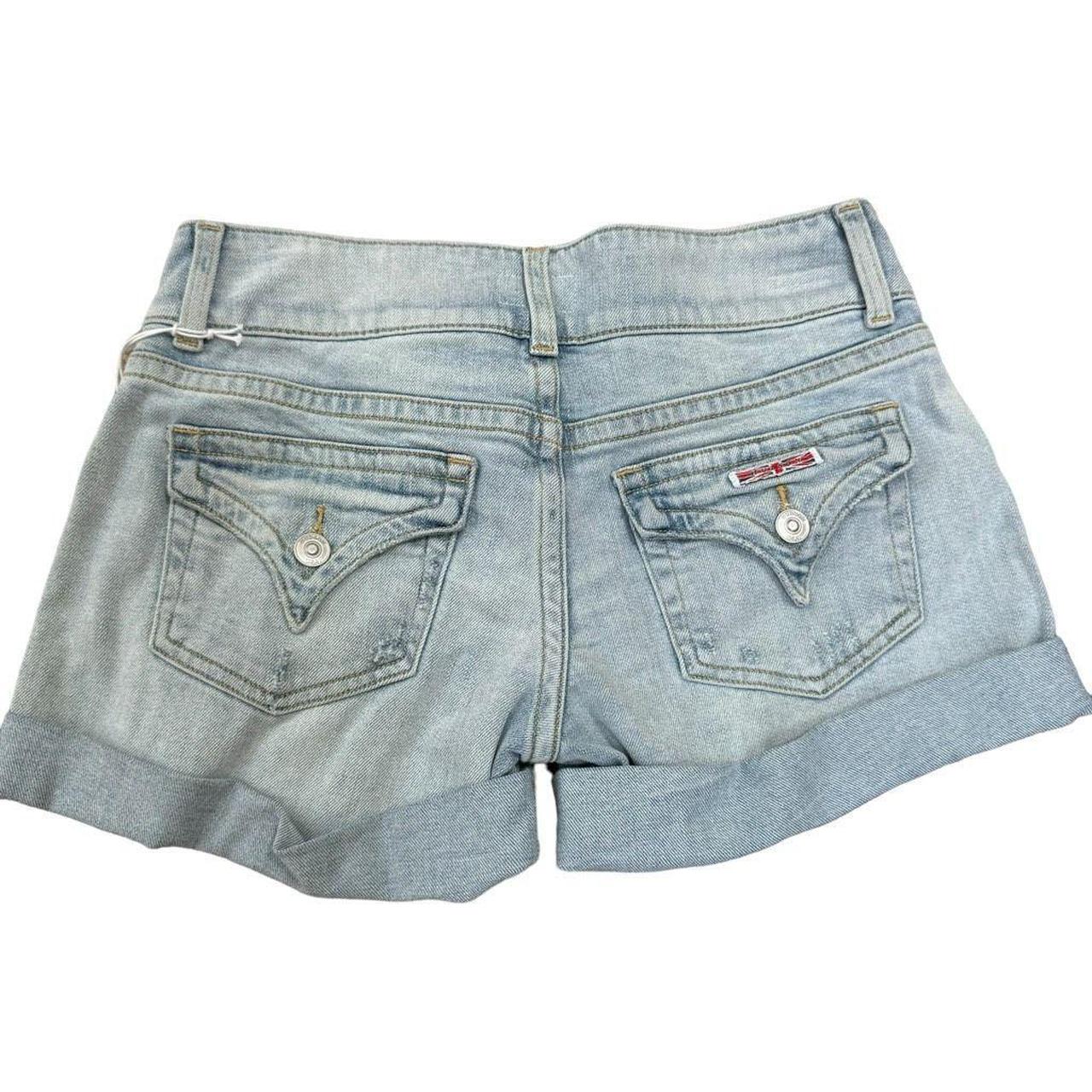 Hudson shorts Ruby Reese cuffed mid thigh denim blue... | Depop