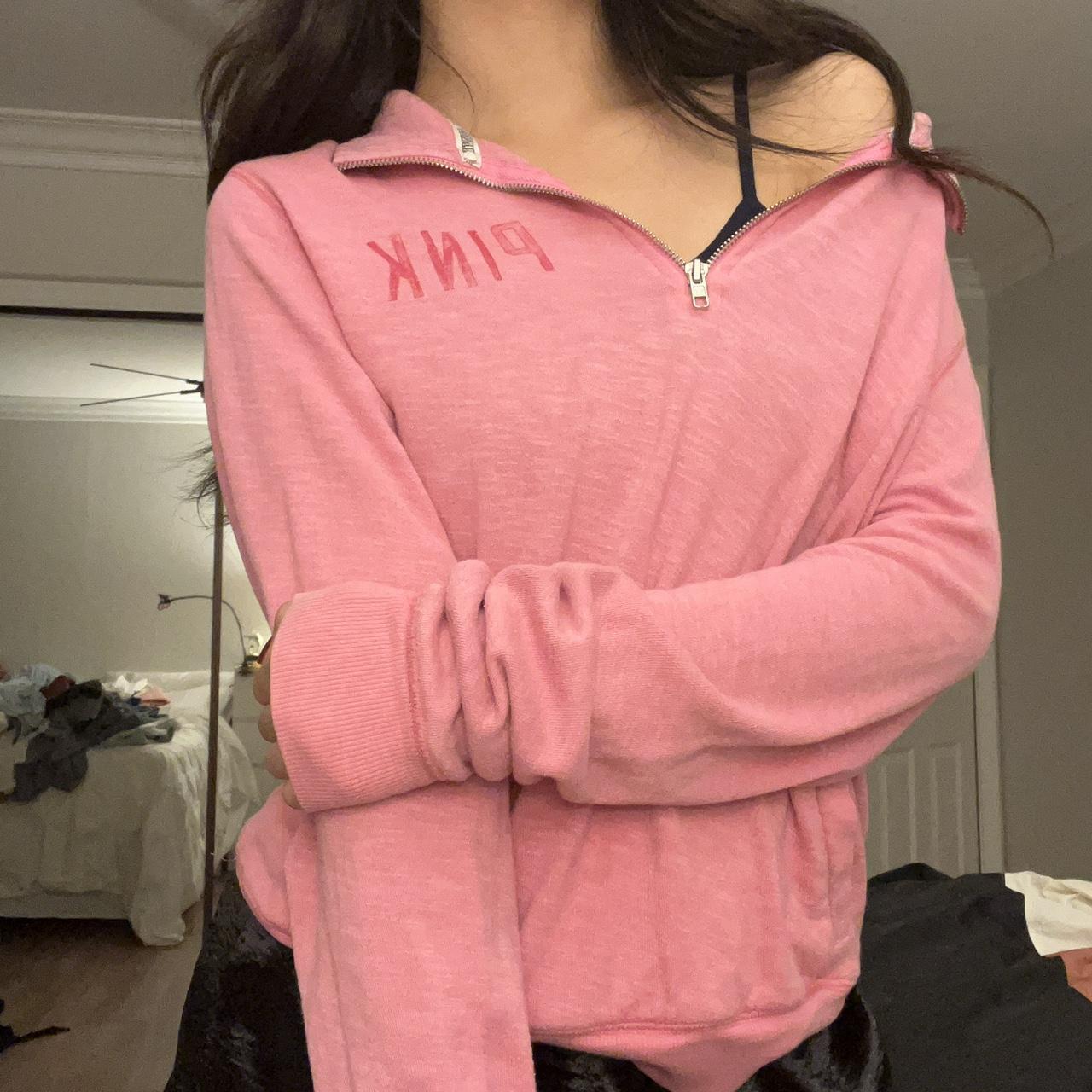 💗💗victoria’s secret PINK half zip up... - Depop
