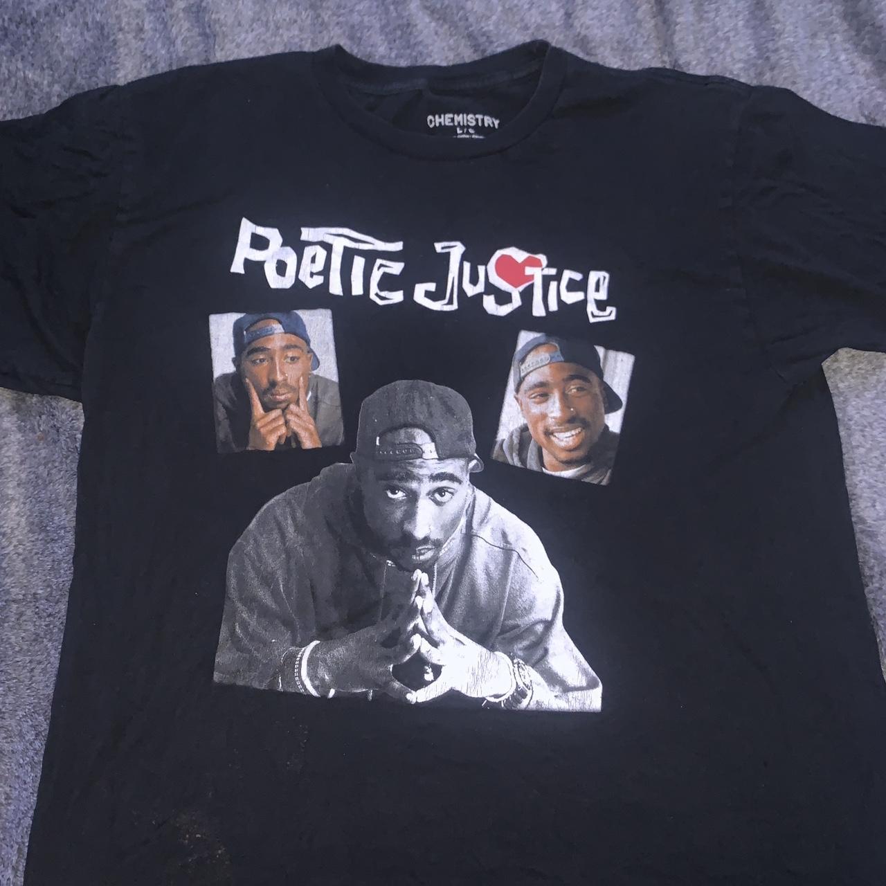 Chemistry Poetic Justice Shirt small bleach stain... - Depop