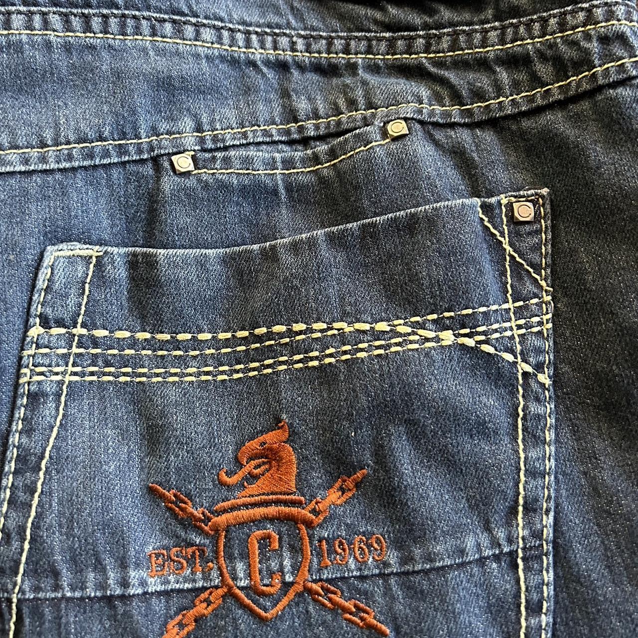 Vintage baggy ass embroidered coogi jeans size 40x35 - Depop