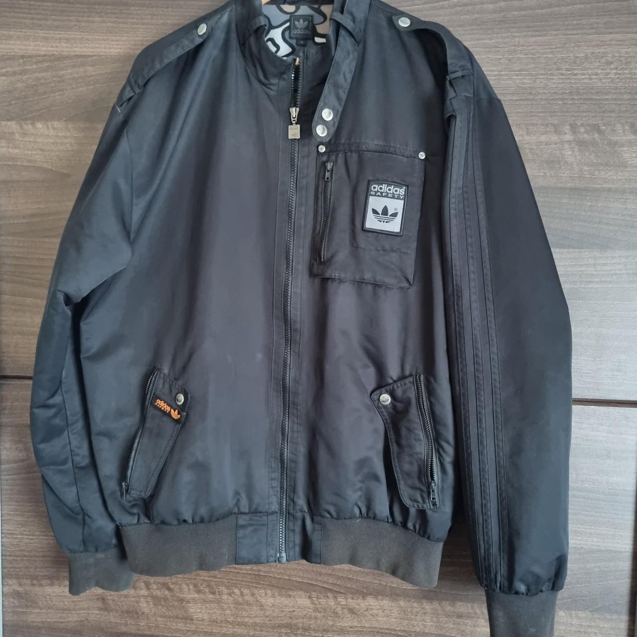 Adidas Original Safety Jacket. XL. Black - Depop