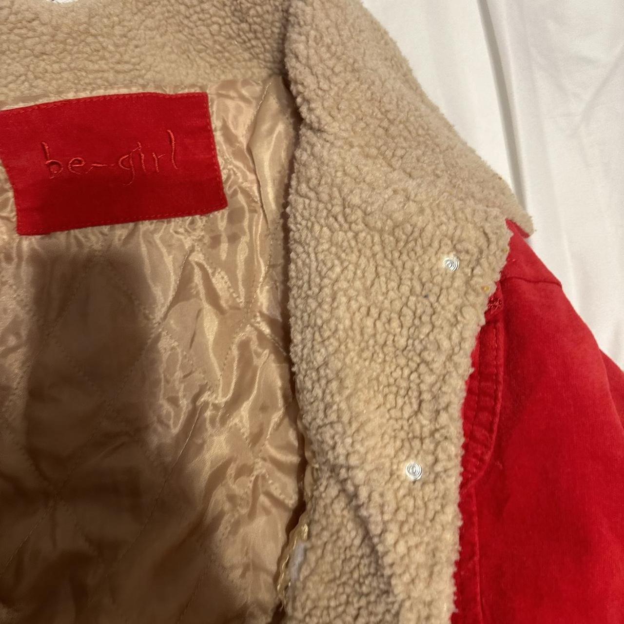 very Rory Gilmore style red jacket. Fuzzy on the... - Depop