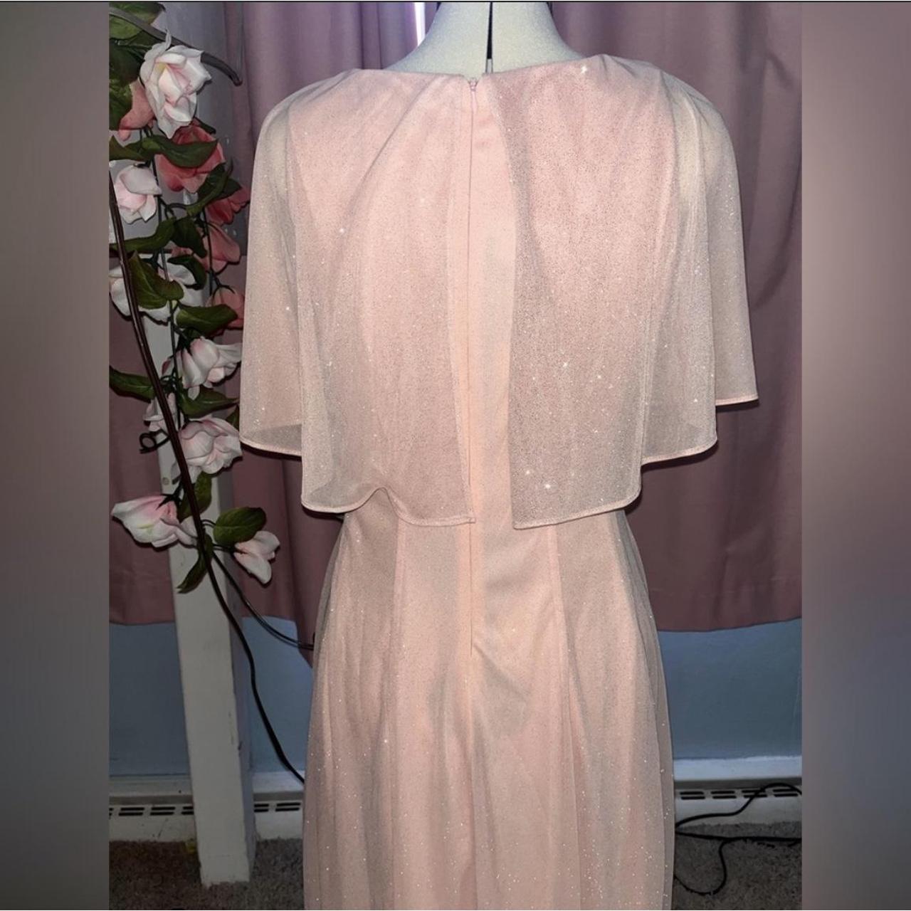 Powder Pink Glitter Formal Homecoming Dress with... - Depop