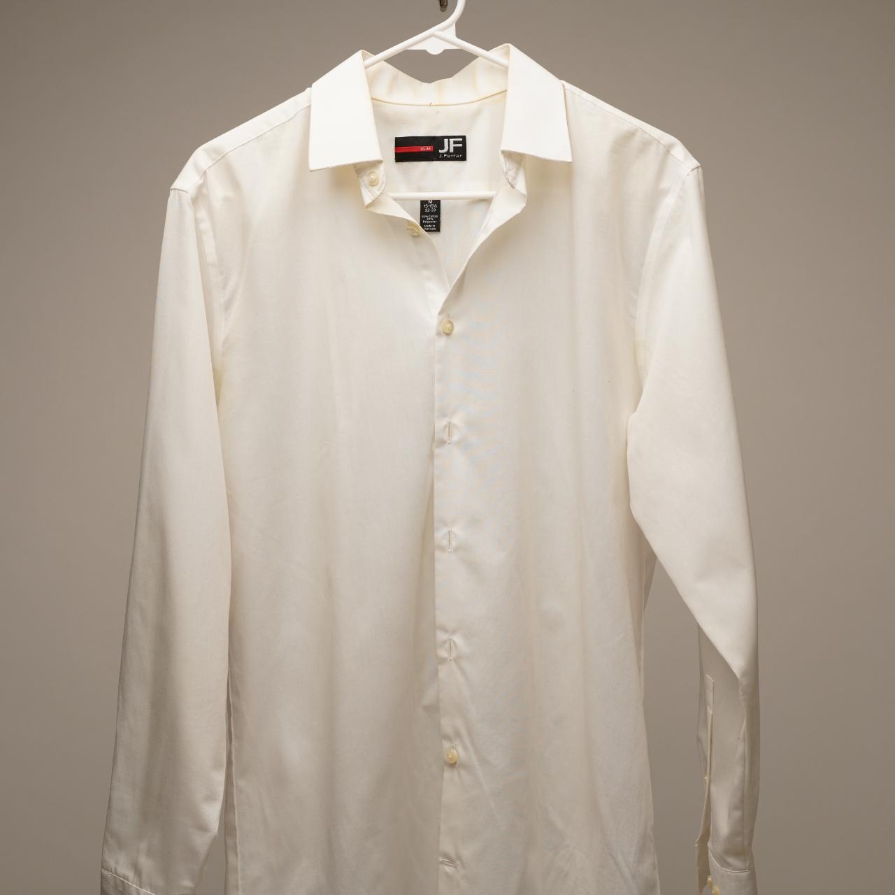 JFERRAR - White long sleeve button down. Light to... - Depop