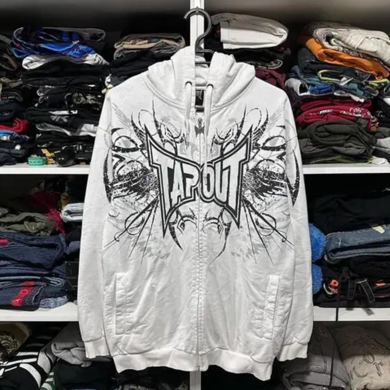 - Tapout Hoodie - White and Black - Brand New /... - Depop