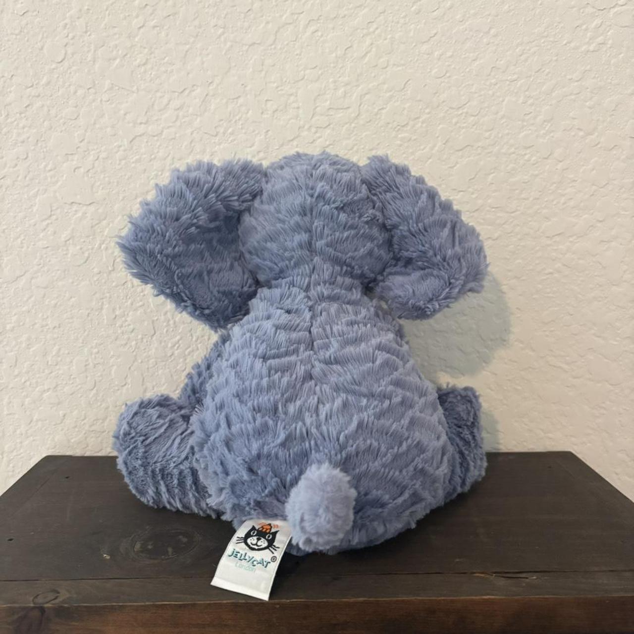 Blue plush elephant fuddle wuddle Jellycat Perfect... | Depop