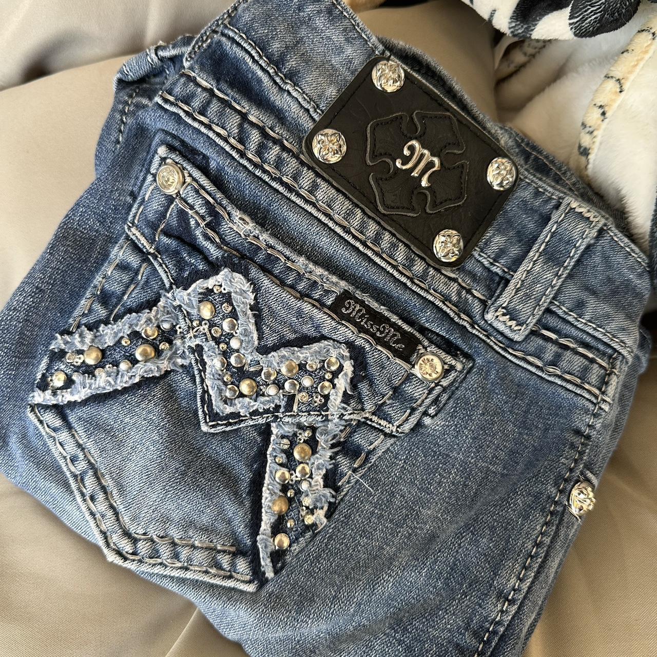 Miss Me Women's Blue Shorts | Depop