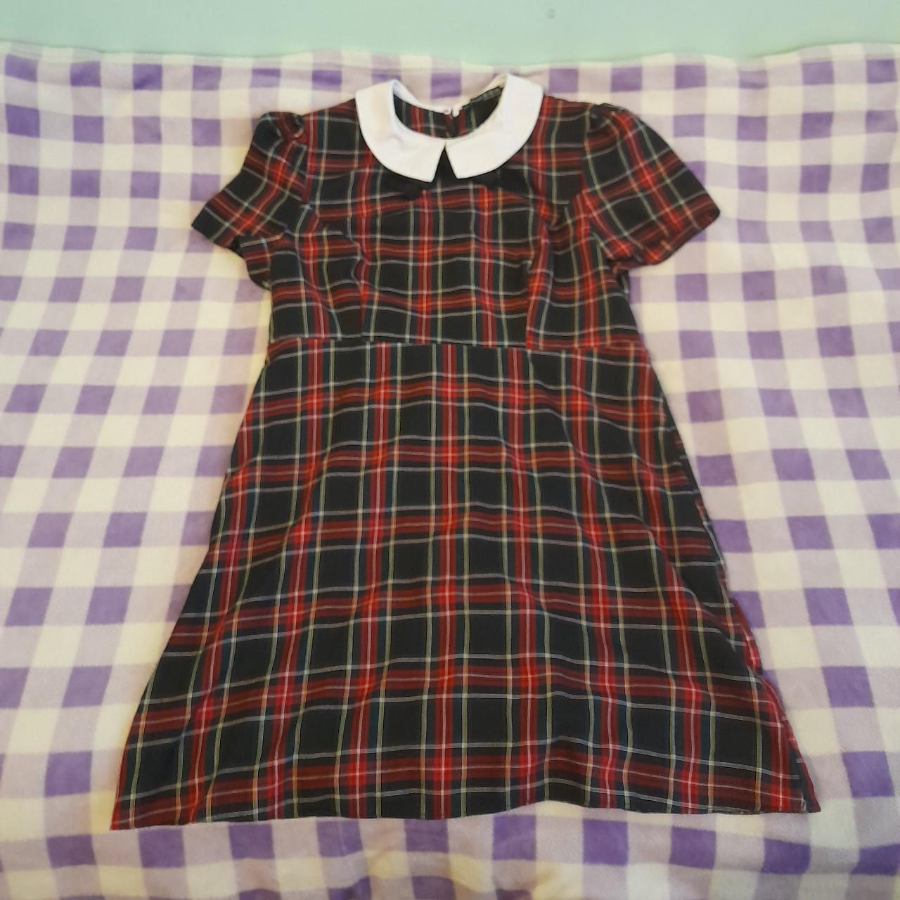 Cute Vintage primark plaid dress Excellent... - Depop