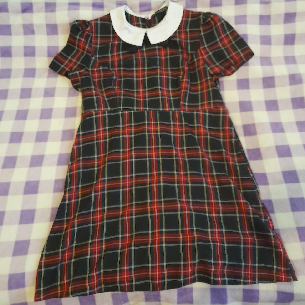 Cute Vintage primark plaid dress Excellent... - Depop
