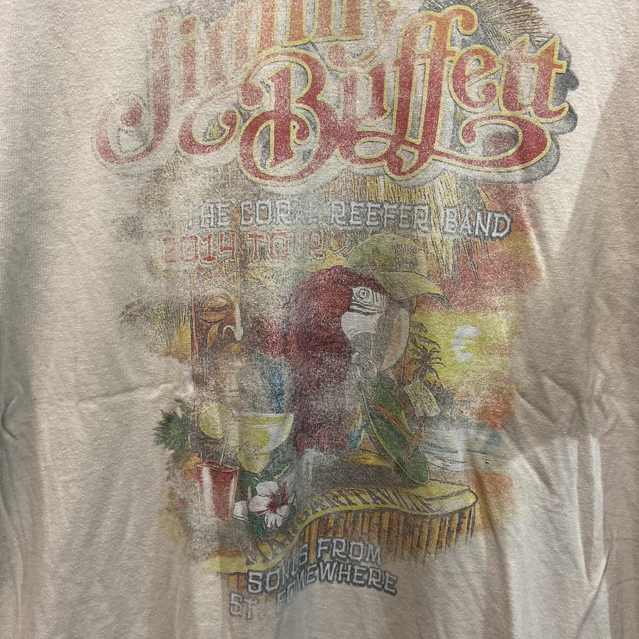 Jimmy Buffett 2014 tour band shirt Size tag faded... - Depop