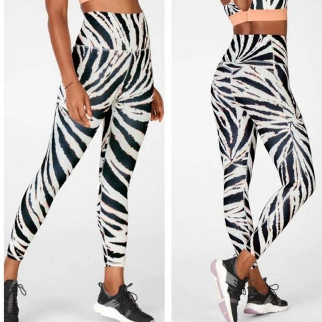 Details: Fabletics PureLuxe Zebra Print Spinner... | Depop