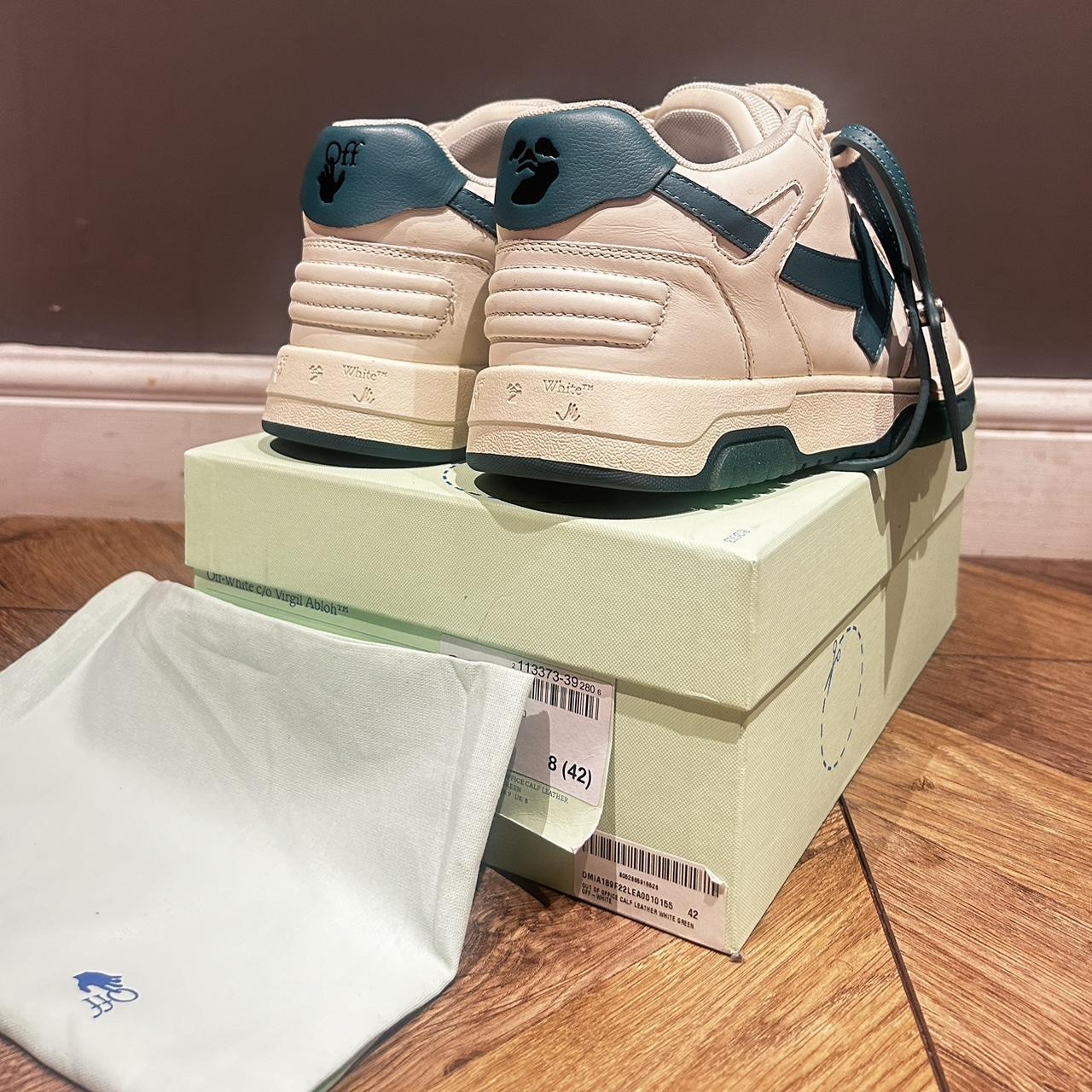 Off-white “Out Of Office” White and Green •Fairly... - Depop