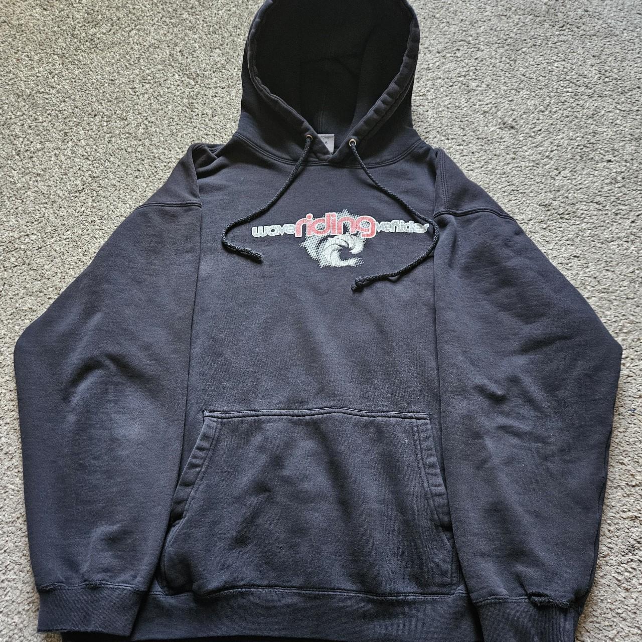 boxy 90s Virginia Beach surf y2k vintage hoodie... | Depop