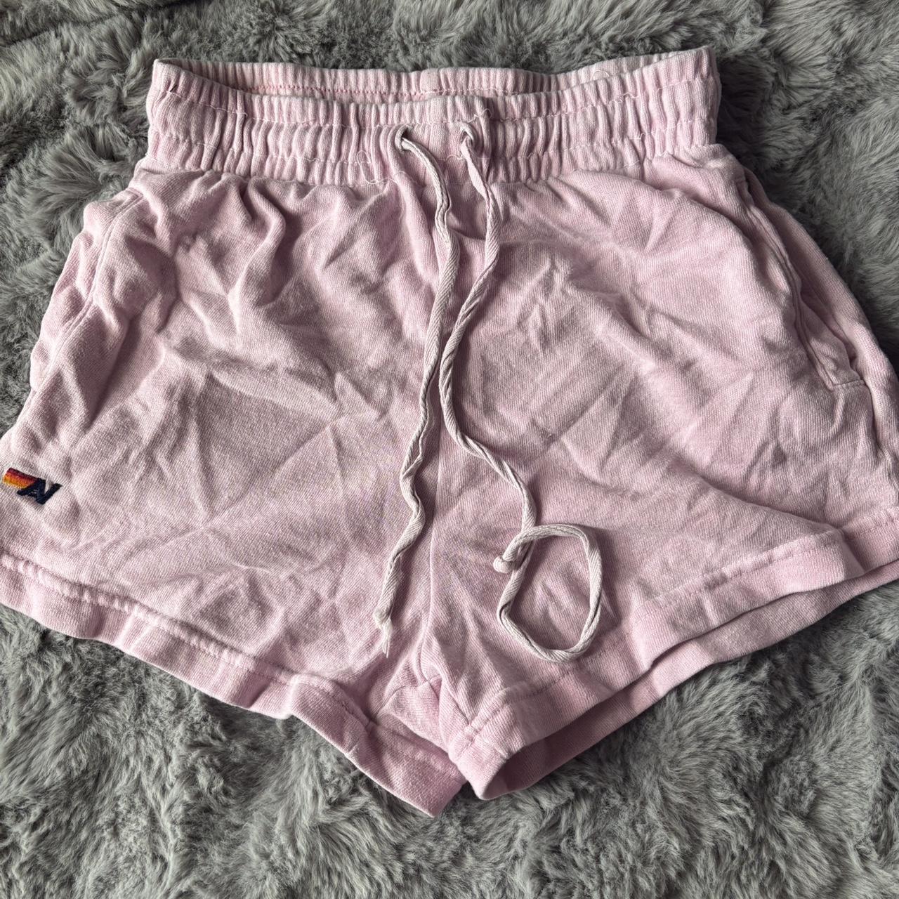 baby pink aviator nation shorts! 🎀 ⋆˚࿔ -worn... | Depop