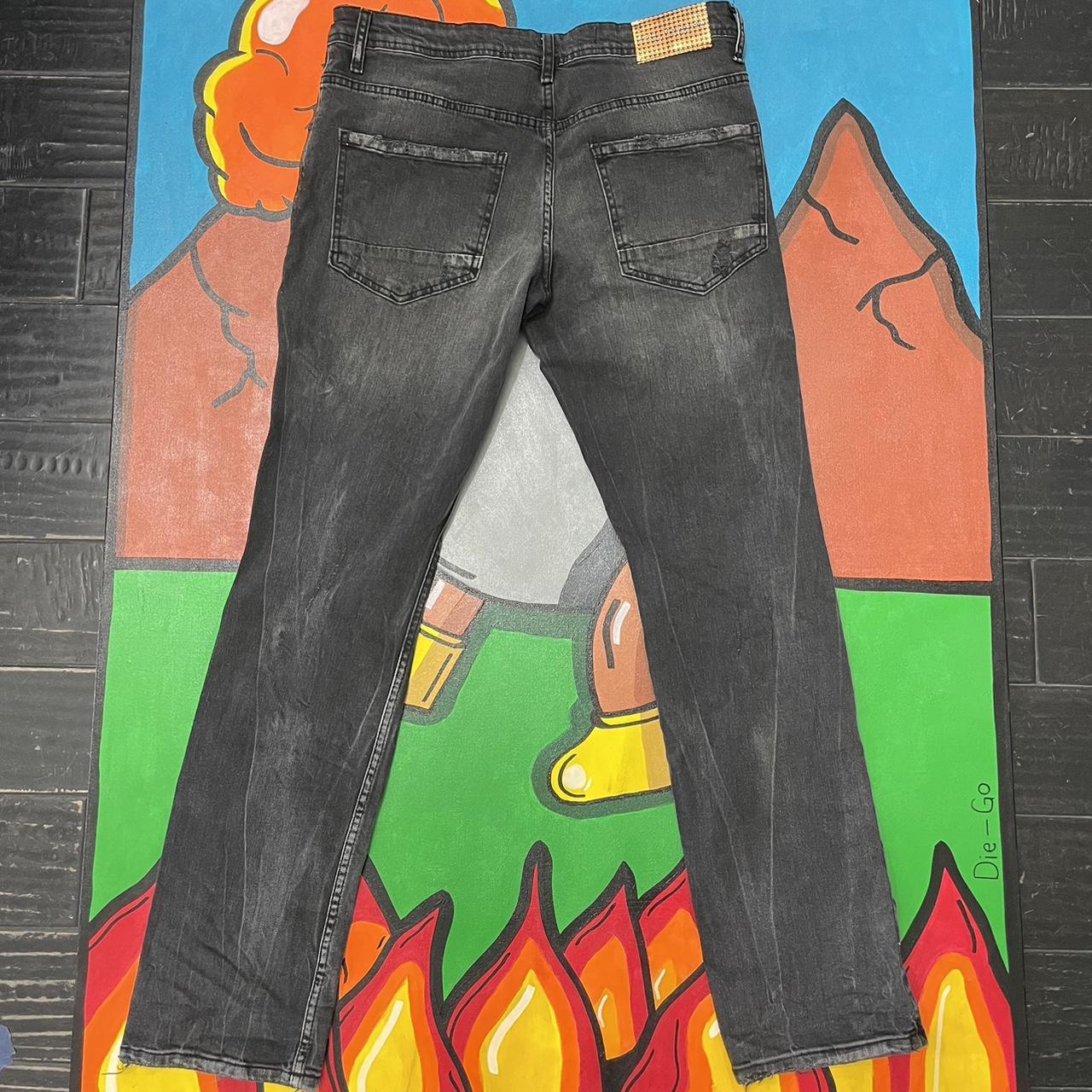 Ron Tomson Men's Black Jeans | Depop