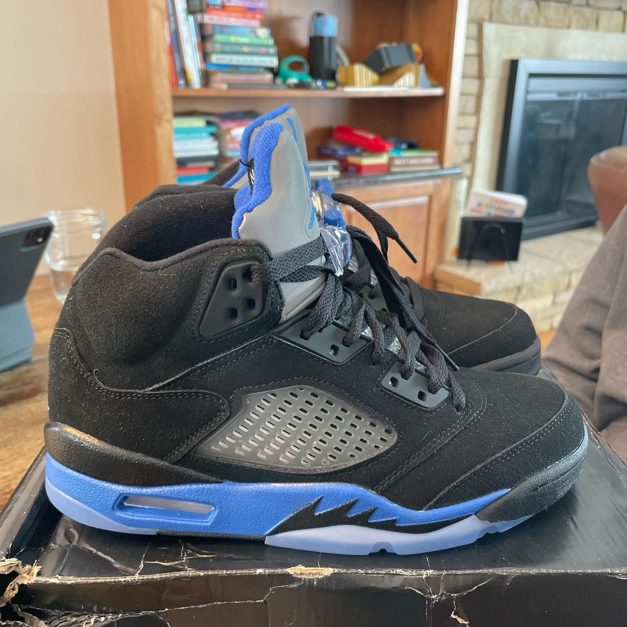 Racer blue Jordan 5 Size 7 Brand new with box - Depop