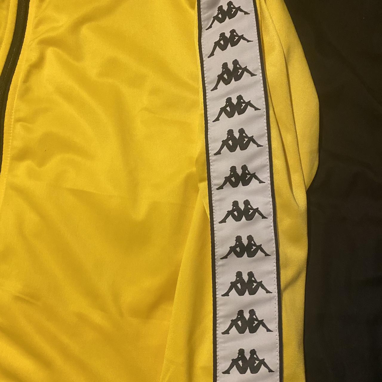 Vintage Yellow Kappa Jacket. size XL SEND OFFERS - Depop