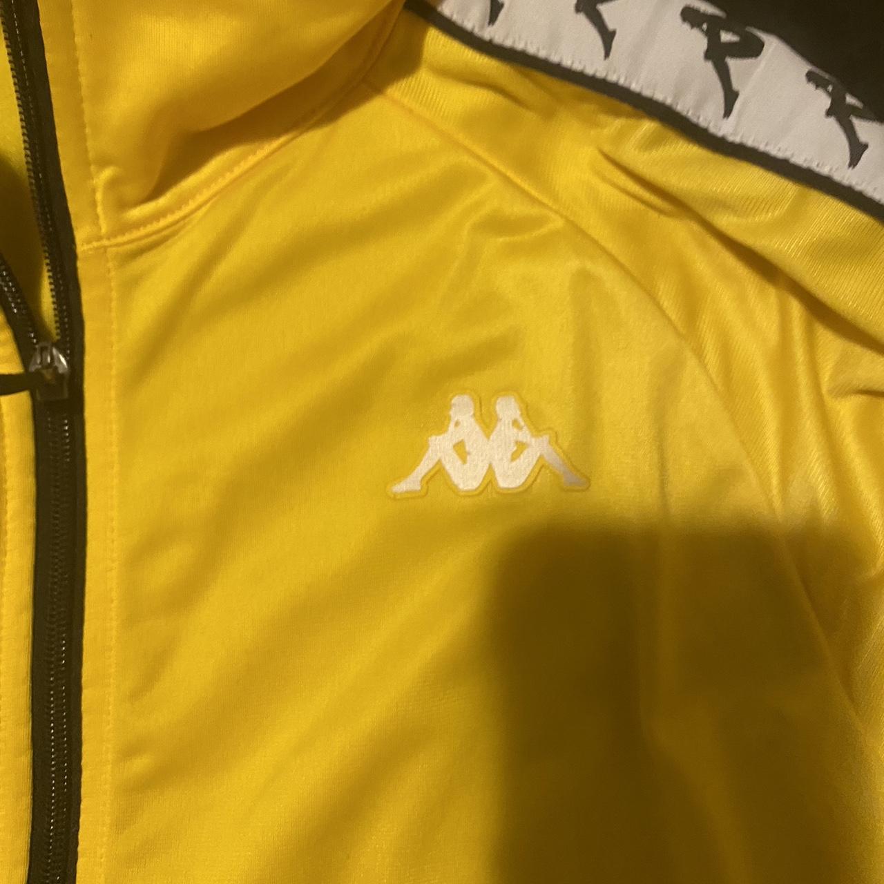 Vintage Yellow Kappa Jacket. size XL SEND OFFERS - Depop